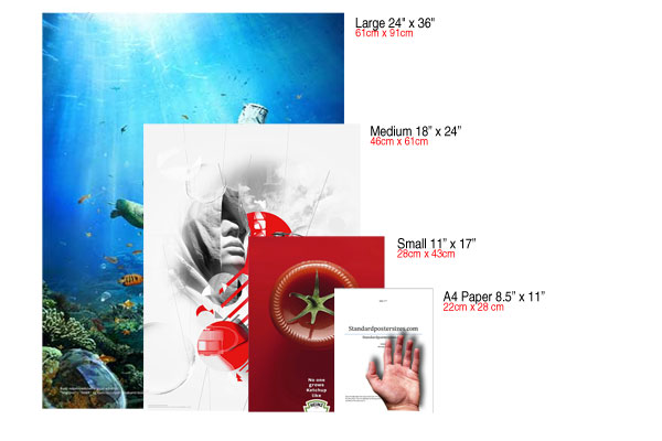 Standard Poster Size Tracking Support
